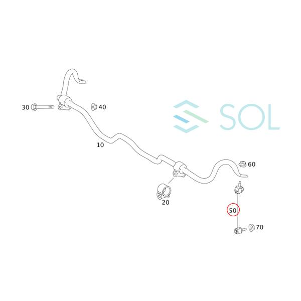 Mercedes-Benz ベンツ W221 W216 リア スタビリンク スタビライザーリンク 右側 S350 S500 S550 S600 ...