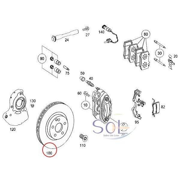 Mercedes-Benz HAPAD ベンツ W216 W221 フロント ブレーキローター ブレーキディスク 左右セット CL550 ...