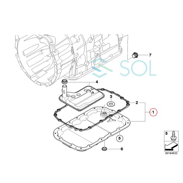 BMW E87 E88 E90 E91 E92 ATオイルパン + ガスケット 116i 118i 120i 130i 320i 323i ...