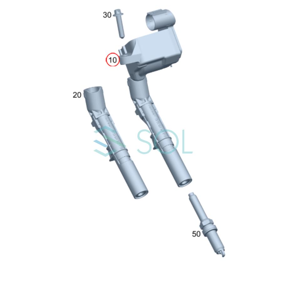 Mercedes-Benz ベンツ W222 W217 R172 W166 X253 イグニッションコイル S400 S450 S550 ...