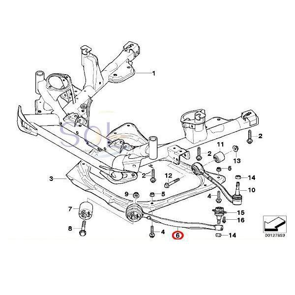 BMW E53 X5 フロント プルストラット コントロールアーム ロアアーム 左側 3.0i 4.4i 4.6is 4.8is ...