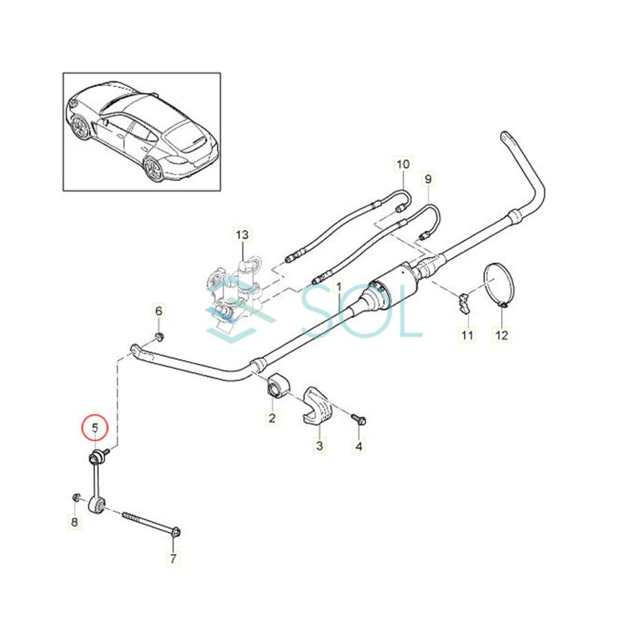 ポルシェ パナメーラ(970 971) リア スタビリンク スタビライザーリンク 左右共通 97033306905 97033306903 ...