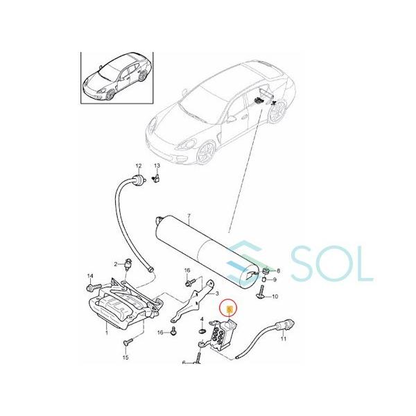 ポルシェ パナメーラ(970) エアサス バルブブロック バルブユニット 97035815302 出荷締切18時 :97035815302 ...