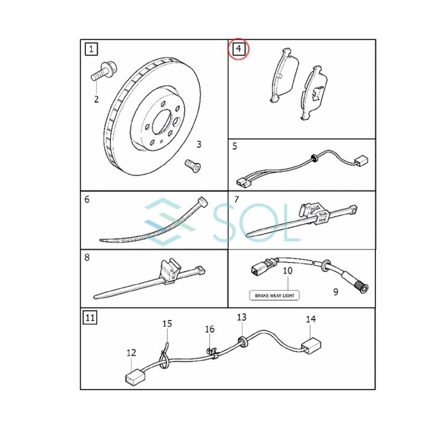 ボルボ HAPAD S60II S80II V60 V70 XC70 フロントディスクパッド フロントブレーキパッド 左右セット ...