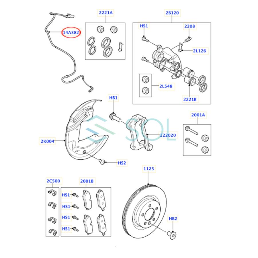 ランドローバー フロント ブレーキパッドセンサー ディスクパッドセンサー ディスカバリー3 ディスカバリー4 L319 SEM500070 ...