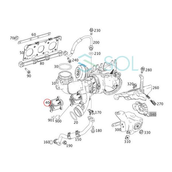 Mercedes-Benz ベンツ W176 W246 W204 W212 W207 R172 ターボチャージャー ソレノイドバルブ A180 ...