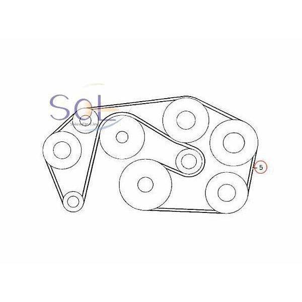 フォルクスワーゲン VW トゥアレグ ファンベルト Vベルト 6PK2475 06E903137AE 059903137AC ...