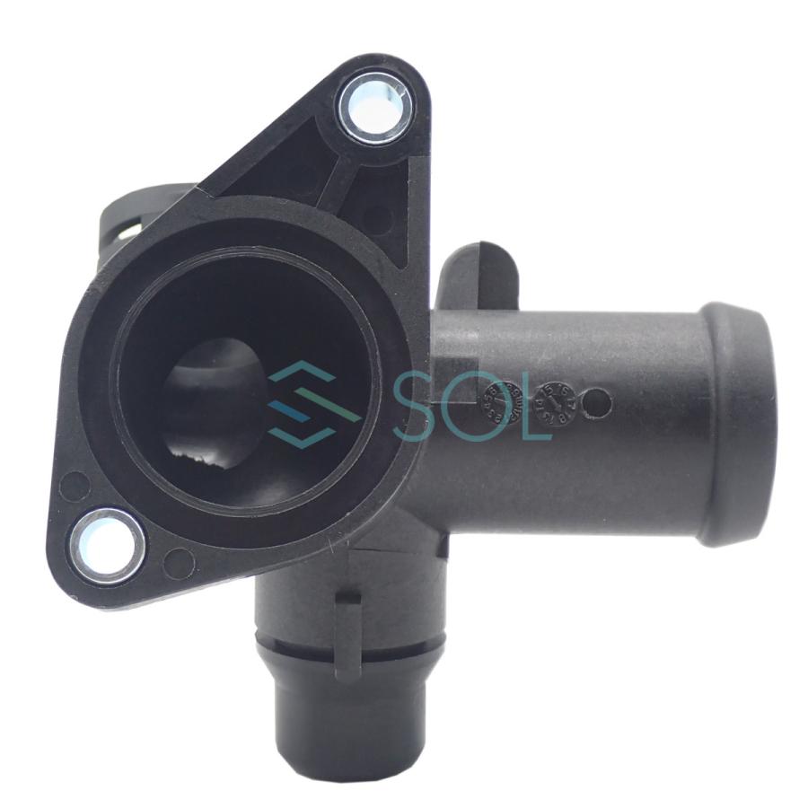 Audi アウディ A4 8E ウォーターホースフランジ クーラントホースフランジ ガスケット付 06B121132D 出荷締切18時 ...