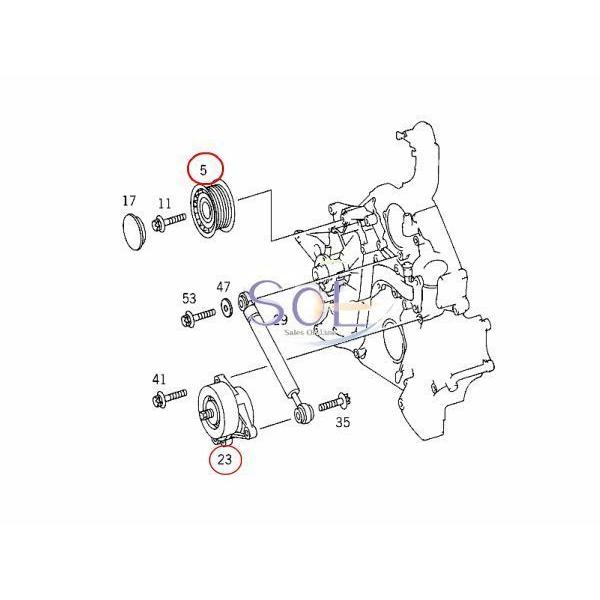 ベンツ W220 ベルトテンショナー ファンベルト プーリー 3点セット S320 S350 S430 S500 S55 1122000970 ...
