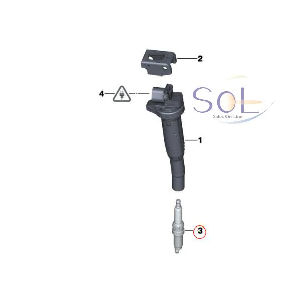 BOSCH（DIY、工具） イリジウム スパークプラグ 4本セット 1台分 BMW MINI R55 R56 R57 BOSCH ...