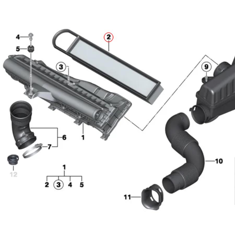 BMW BMW MINI R55 R56 R57 R58 R59 R60 R61 エアフィルター ワン クーパー 13717534825 出荷 ...
