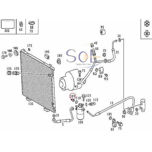 ベンツ W215 W140 W220 リキッドタンク 圧力センサー CL500 CL600 CL55 CL65 S280 S320 S350 ...