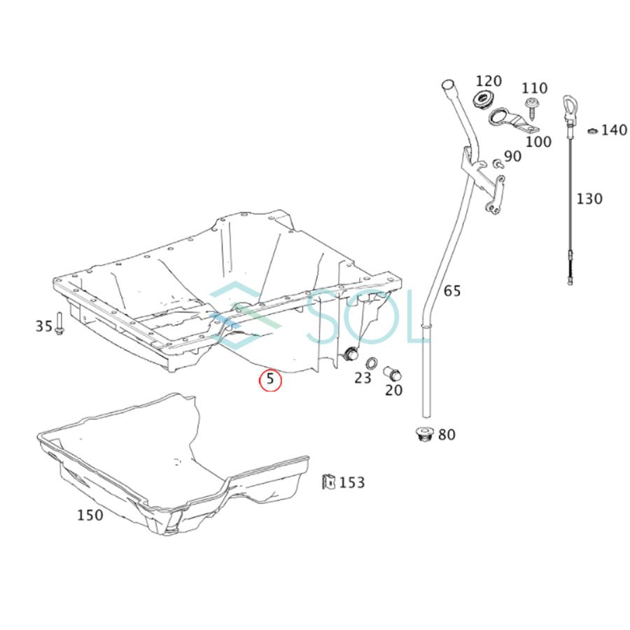 Mercedes-Benz ベンツ W203 W204 W212 W207 W209 R171 R172 エンジンオイルパン C180 ...
