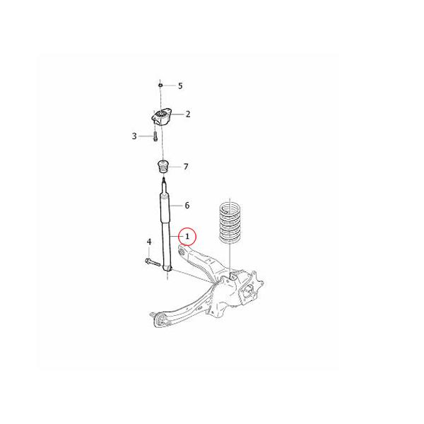 SACHS製 ボルボ C30 S40 V50 リア ショックアブソーバー 左右セット 31212943 30714088 30714086 ...