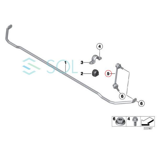 BMW BMW MINI R55 R56 R57 R58 R59 リア スタビリンク スタビライザーリンク 左右セット 33506772789 ...