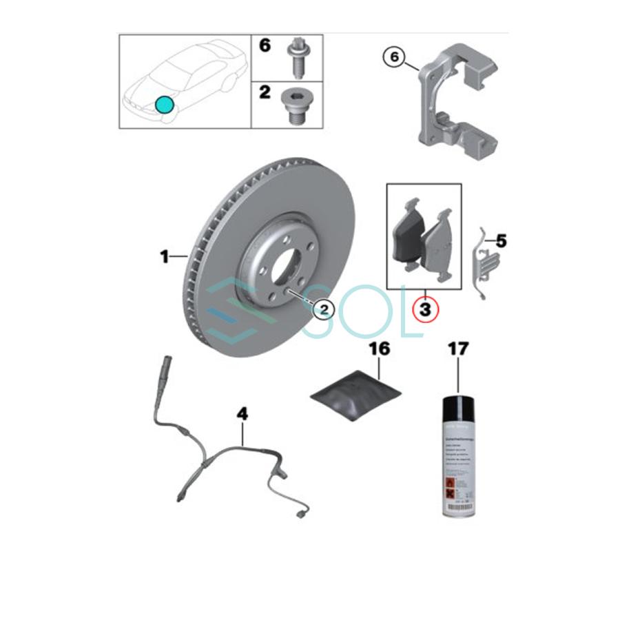 BMW フロント ブレーキパッド ディスクパッド 左右セット 116i 118i 118d 34116858910 34116850567 ...