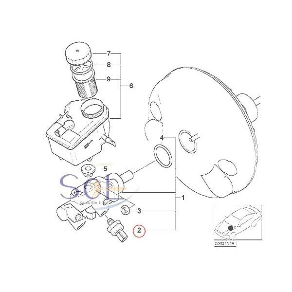 BMW E60 E61 E63 E64 DSCプレッシャーセンサー 523i 525i 530i 545i 630i 645Ci 34521164458 出荷締切18時 : エスオーエル ...