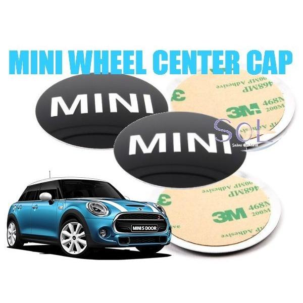 BMW 純正品 MINI ミニ R50 ホイール センターキャップ エンブレム 1台分 4枚 50mm シール センターバッチ ...