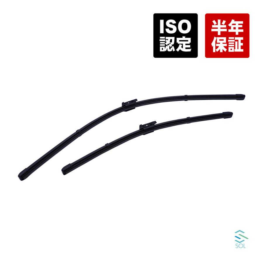 VW ゴルフ6 ゴルフ7 ポロ トゥーラン 右ハンドル車用 フロント ワイパーブレード エアロワイパー 左右セット 5G2998002 ...