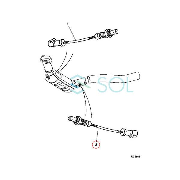 ジャガー Sタイプ XJ XK8 O2センサー リア側 AFセンサー ラムダセンサー CCX X200 X350 X358 X100 ...