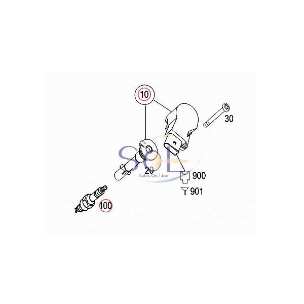 Mercedes-Benz ベンツ R171 W209 イグニッションコイル + ダブルプラチナ スパークプラグ 12点セット SLK280 ...