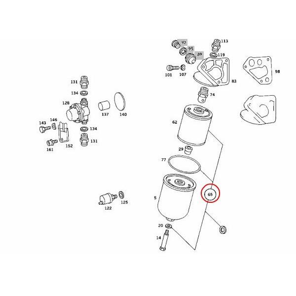 Mercedes-Benz ベンツ W126 W463 オイルフィルター OX32D 420SEL 500SE 500SEL 560SEL ...