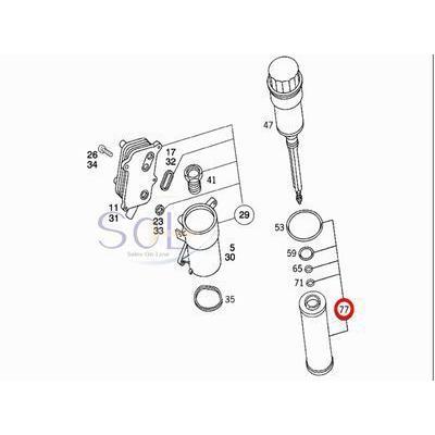 Mercedes-Benz ベンツ W220 W221 R129 エンジンオイルフィルター S320 S350 S430 S500 S600 ...