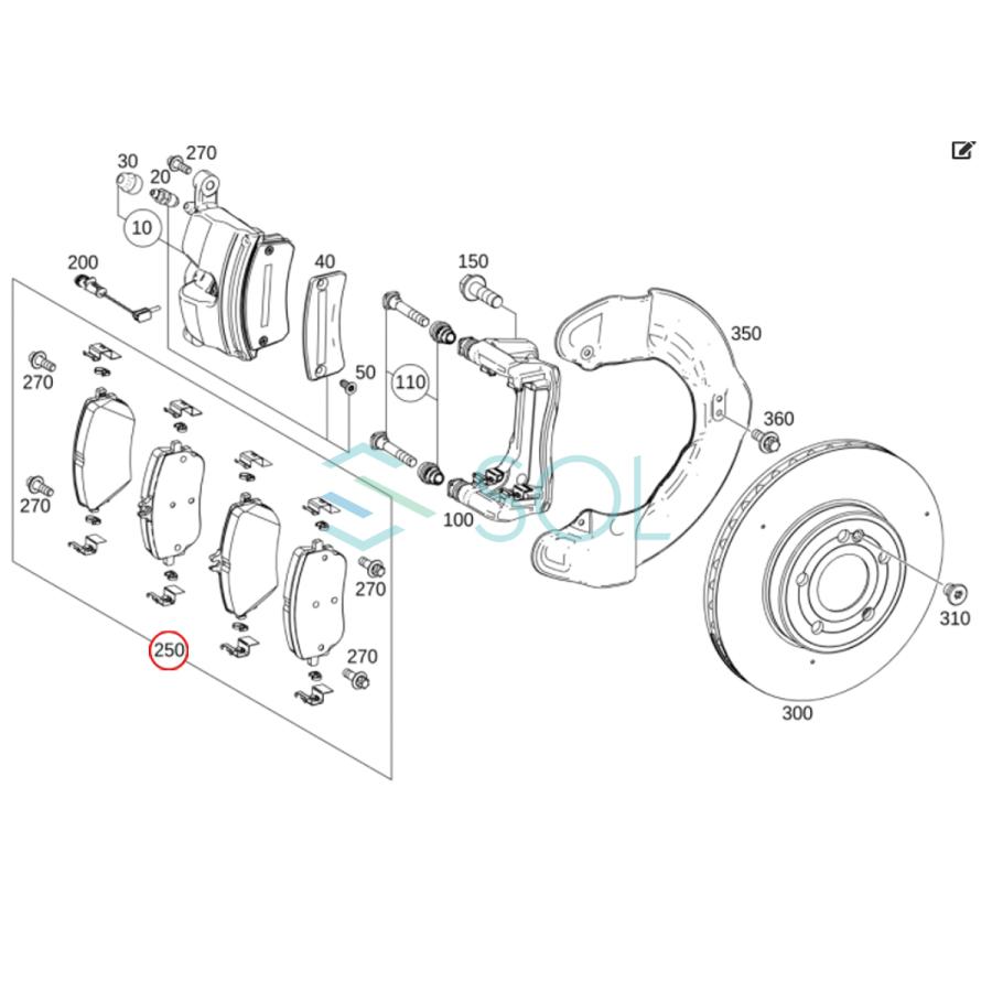 Mercedes-Benz ベンツ W177 W247 W118 フロント ブレーキパッド 左右セット A180 A200d B180 ...