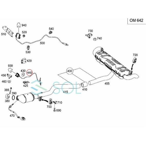 ベンツ W176 W205 W164 W166 NOXセンサー(窒素酸化物センサー) A180 C220d ML350 5WK96683D ...