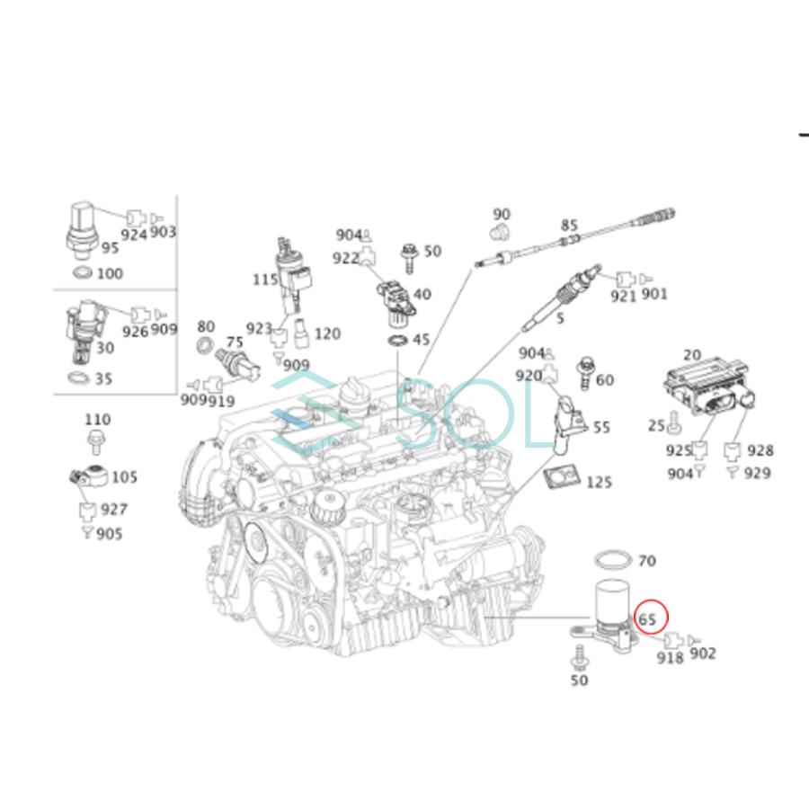 Mercedes-Benz ベンツ W203 W204 W209 W212 W207 R171 R172 オイルレベルセンサー C180 ...