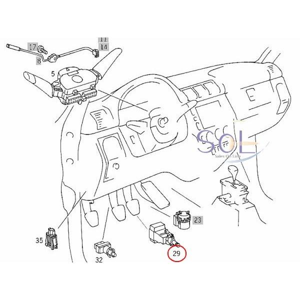 Mercedes-Benz ベンツ W168 W169 W245 W163 W638 ブレーキランプスイッチ A160 A190 A170 ...
