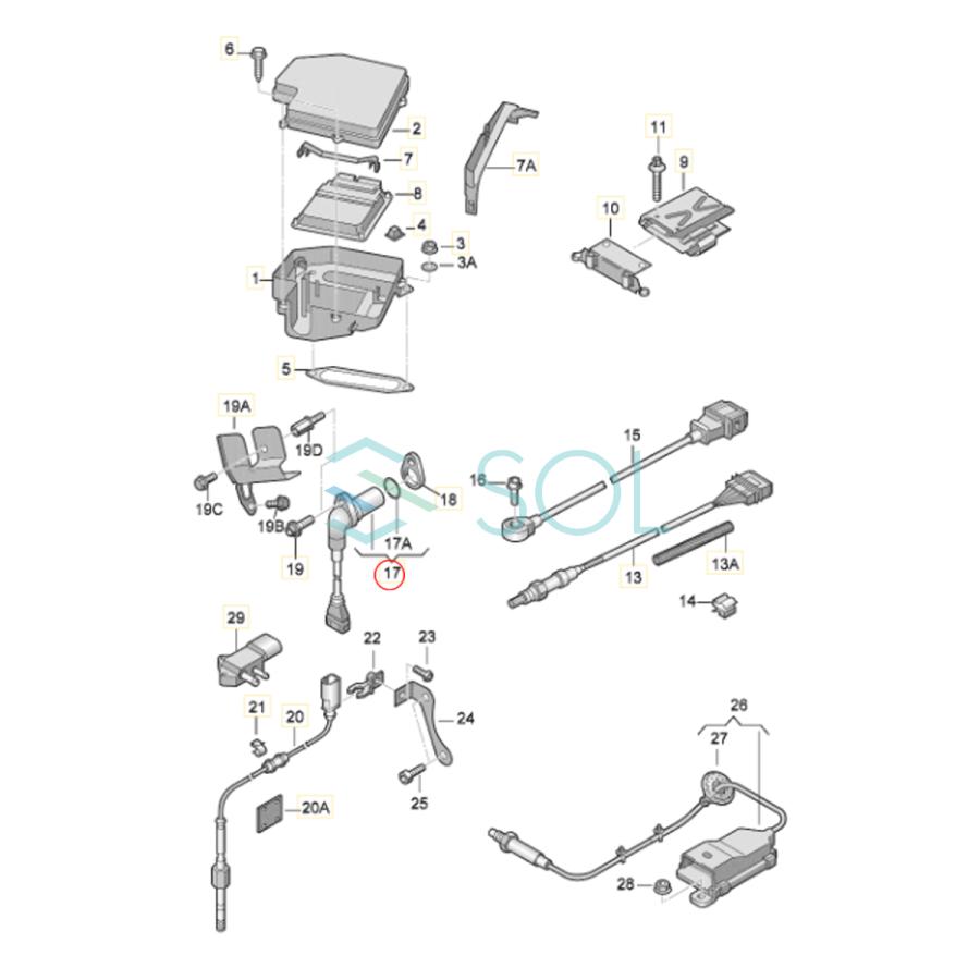 Audi クランクシャフトポジションセンサー アウディ A3 A4 B7 A6 C6 036906433A 036906433E 出荷締切18 ...