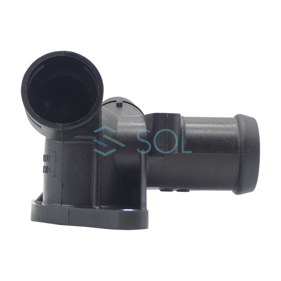 Audi アウディ A4 8E ウォーターホースフランジ クーラントホースフランジ ガスケット付 06B121132D 出荷締切18時 ...