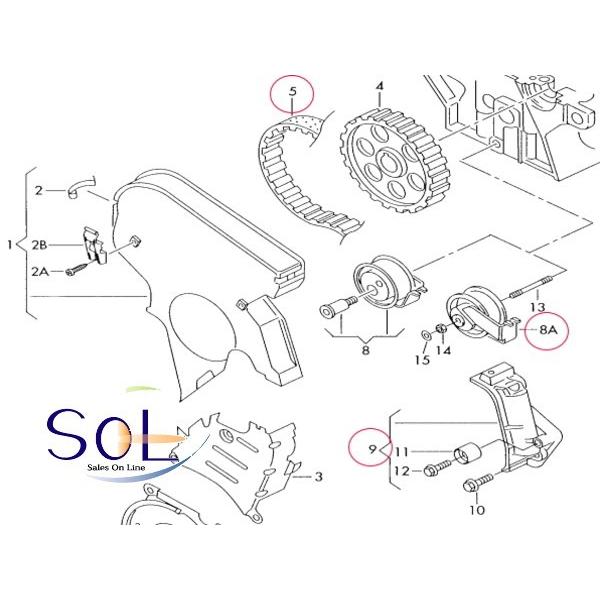 フォルクスワーゲン VW パサート タイミングベルト ベルトテンショナー(機械式) ガイドプーリー 3点セット INA 06B109119A ...