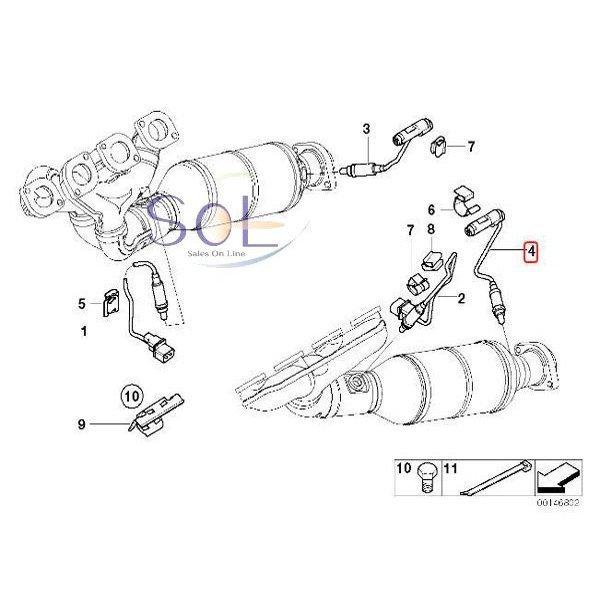 送料185円 BMW E60 E61 E63 E64 E65 E66 ラムダセンサー O2センサー 540i 545i 550i 650i 750i 760i 745Li 750Li ...