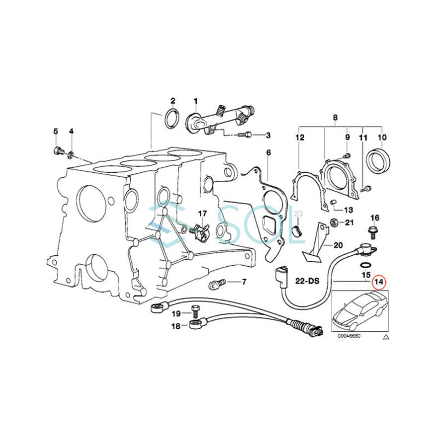 BMW BMW E36 クランクシャフトポジションセンサー 318is 318ti 12141247622 出荷締切18時 : 自動車パーツの ...