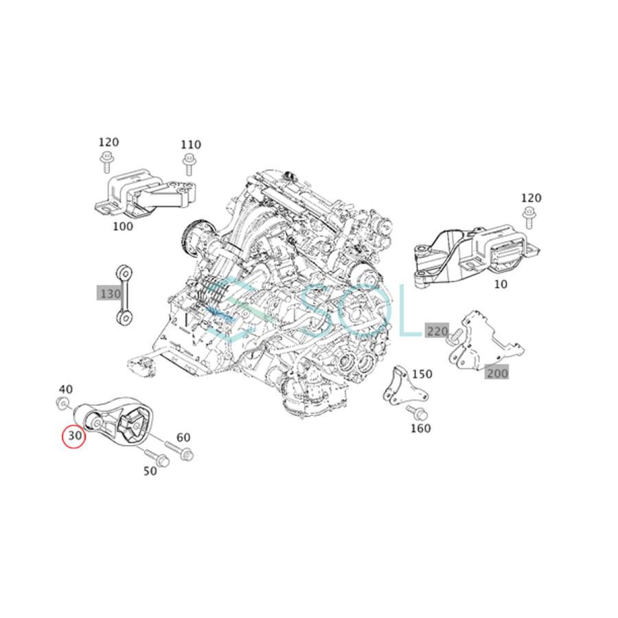 スマート フォーツー(クーペ カブリオ)451 フロント エンジンマウント 1322200248 4512400109 出荷締切18時 ...