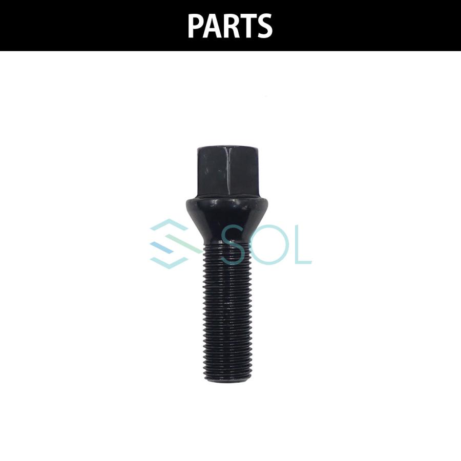 Mercedes-Benz ベンツ X167 X166 X164 W167 W166 C292 M14 P1.5 60度 テーパー ホイールボルト 首下40mm 17HEX ブラック 20本 ...