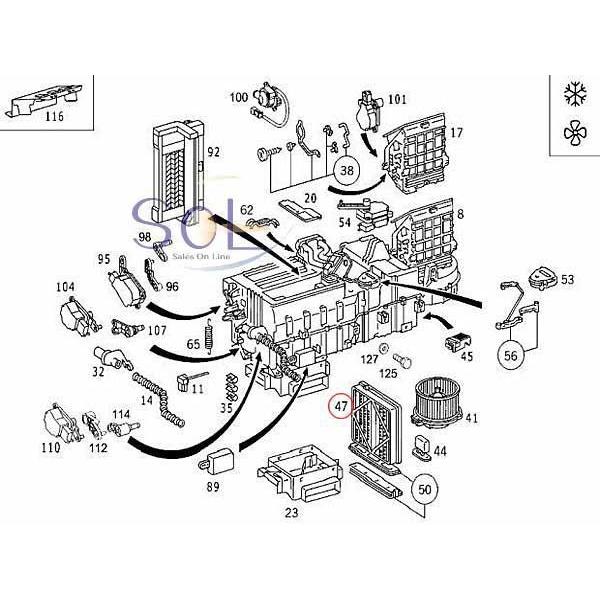 Mercedes-Benz ベンツ W163 エアコンフィルター ダストフィルター ML270 ML320 ML350 ML430 ML55 ...