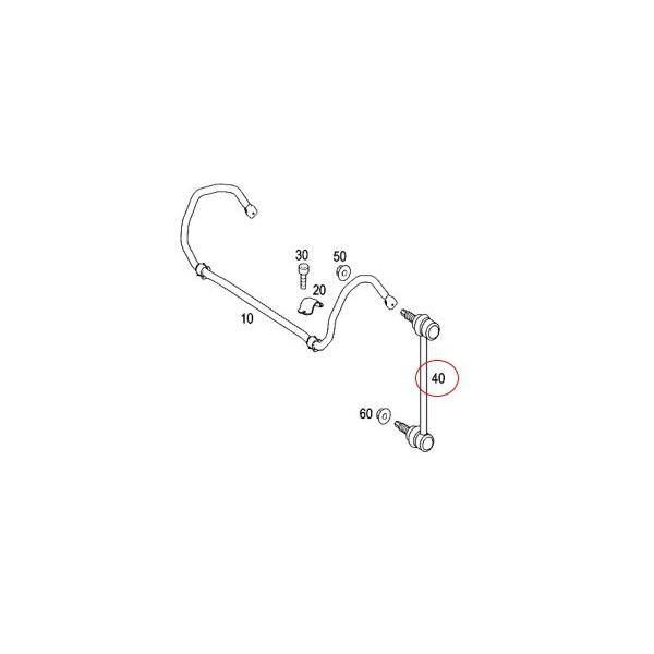 Mercedes-Benz ベンツ W169 W245 フロント スタビリンク 左右セット A170 A180 A200 B170 B180 ...