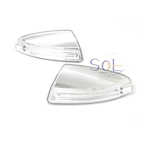 Mercedes-Benz ベンツ W204 前期 W639 後期 ドアミラーウインカーレンズ 左右セット C180 C200 C250 ...