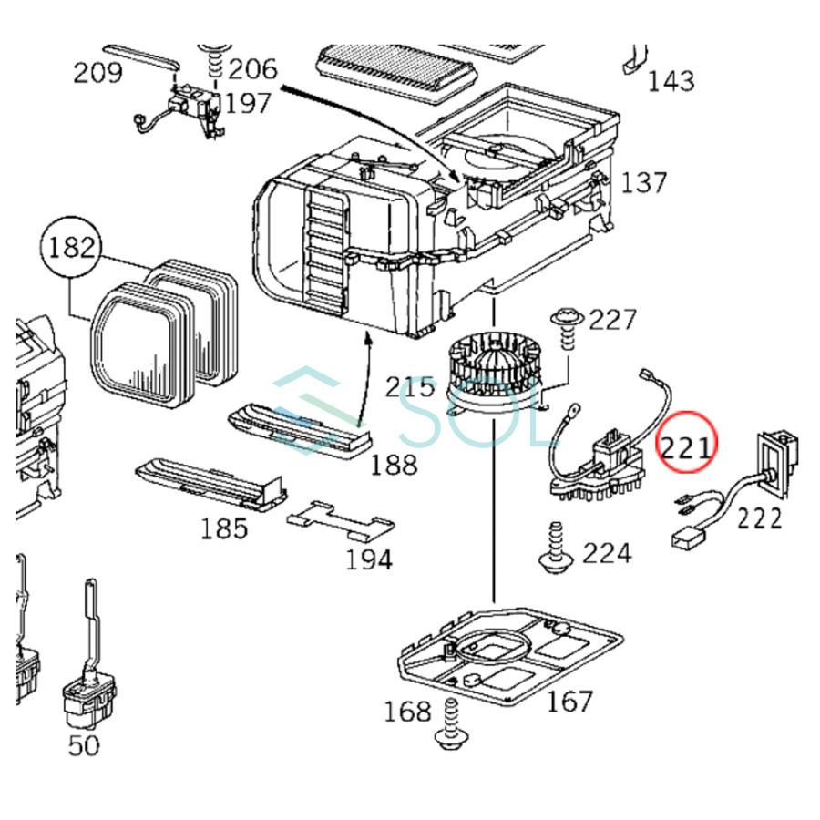 ベンツ W210 ブロアレジスター ブロアレギュレーター E230 E240 E320 E430 E55 2108214651 ...