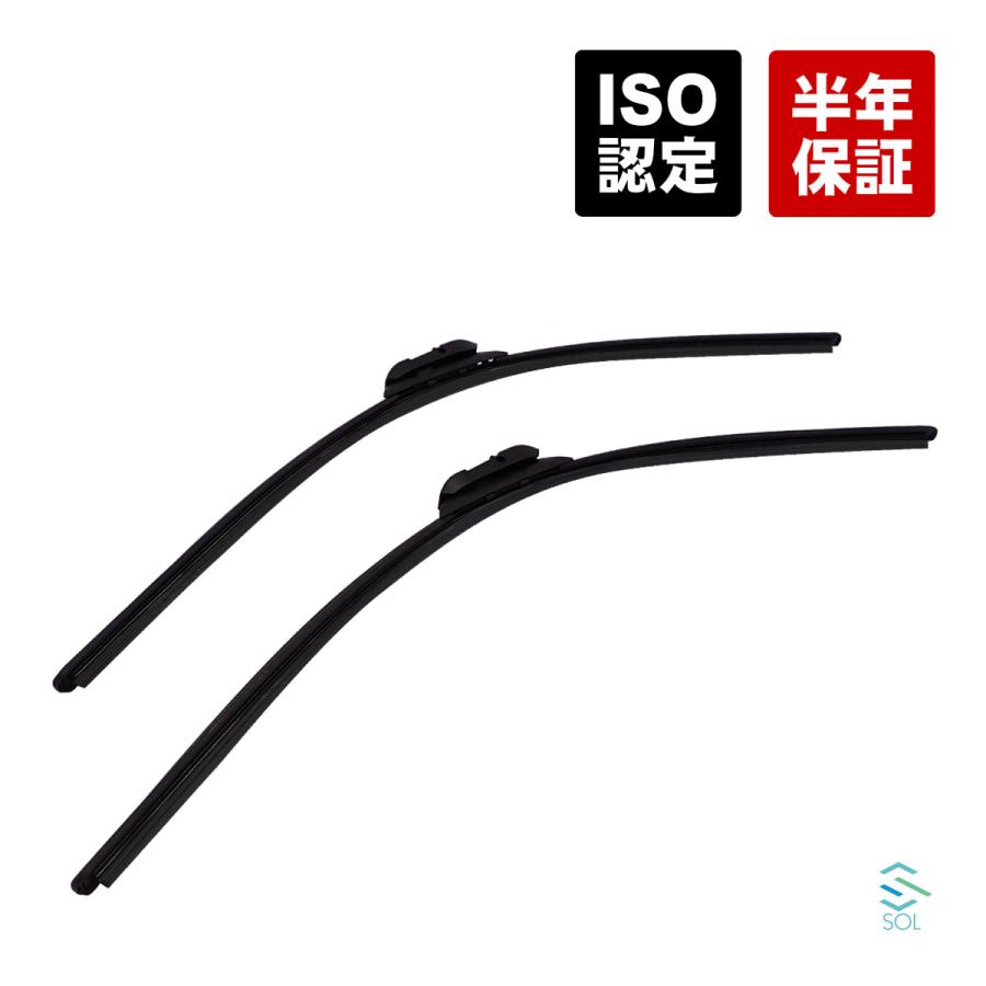 Mercedes-Benz ベンツ W204 右ハンドル車 フロント ワイパーブレード エアロワイパー 左右セット C180 C200 ...