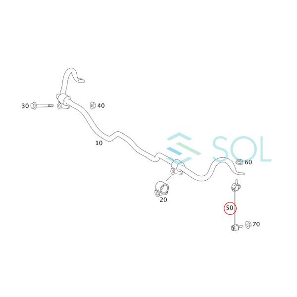 Mercedes-Benz ベンツ W216 リア スタビリンク スタビライザーリンク 左右セット CL550 CL600 CL63 CL65 ...