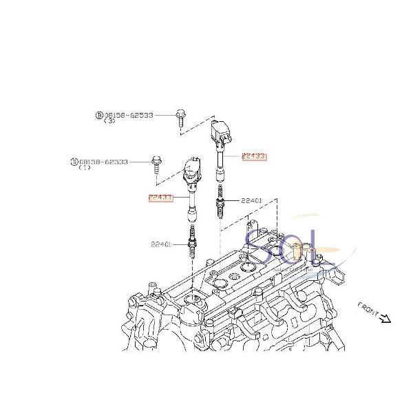 日産 セレナ(C25 NC25) ADエキスパート(VJY12) イグニッションコイル 4本セット HELLA 22448-ED800 ...
