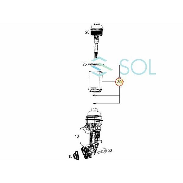 Mercedes-Benz ベンツ W176 W246 W205 オイルフィルター A180 A250 B180 C180 C200 C250 ...