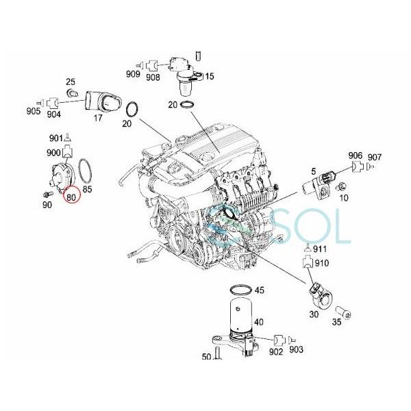 Mercedes-Benz ベンツ W204 W207 W212 R172 カムシャフトアジャスター カムアジャスターソレノイド C180 ...