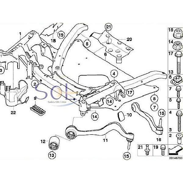 BMW E63 E64 E65 E66 フロント コントロールアーム(ロアアーム) 左側 630i 645Ci 650i 735i 740i ...