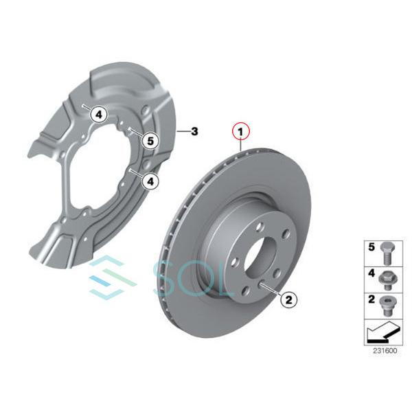 BMW E83 X3 リア ブレーキローター ブレーキディスク 左右セット 2.5i 3.0i 34213332217 出荷締切18時 ...