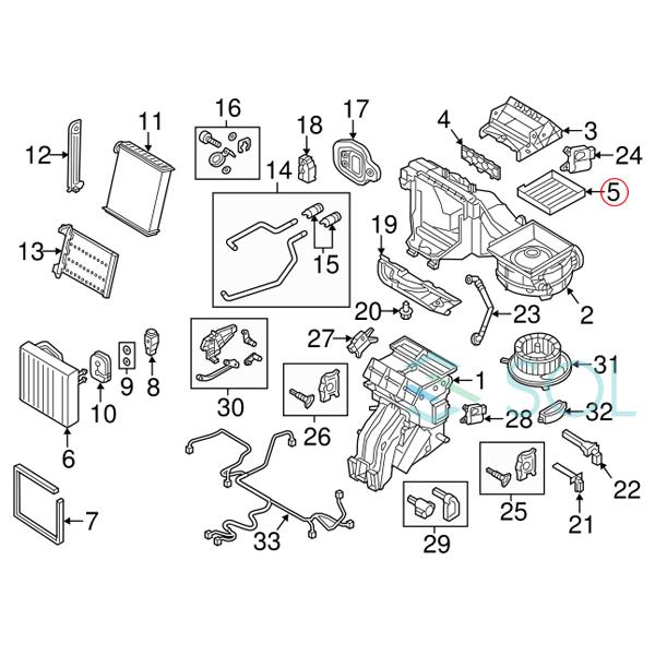 フォルクスワーゲン（Volkswagen） VW ゴルフ7 パサート ティグアン トゥーラン エアコンフィルター 活性炭入 5Q0819669 ...